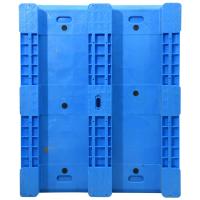 China Storage Solution Heavy-Duty Hygienic Flat Plastic Pallet with Steel Reinforcement for sale