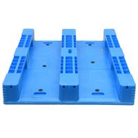 China Storage Solution Heavy-Duty Hygienic Flat Plastic Pallet with Steel Reinforcement for sale