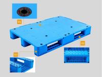 China 1200*1000mm 3 Skids Runners Single Faced Plastic Pallet for Other Racking System 1T for sale