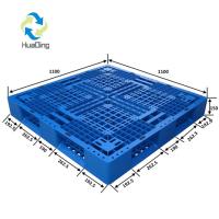 China Recyclable Plastic Pallet in Blue Black Grey and Other Colours with 1Ton Dynamic Load for sale