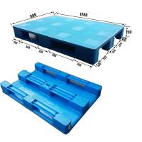 China HUADING Single Face Closed Deck Plastic Pallet Industrial Packaging for 4-Way Entry for sale