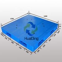 China Blue HUADING 1200*1200 Double Closed Deck Plastic Pallet with 100% Virgin HDPE Material for sale