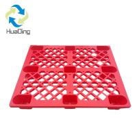 China 4-Way Entry Euro Type Single Faced Plastic Pallet without Recycling for One Way for sale