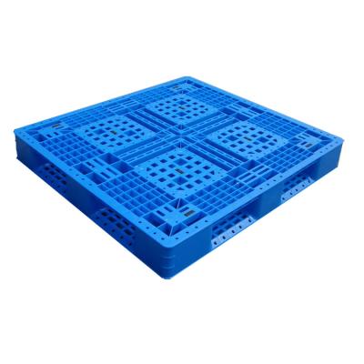 China Single Faced Euro Type Plastic Pallet with Open Deck and 6 Runners Customizable Color for sale