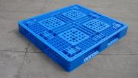 China Single Faced Euro Type Plastic Pallet with Open Deck and 6 Runners Customizable Color for sale