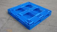 China Single Faced Euro Type Plastic Pallet with Open Deck and 6 Runners Customizable Color for sale