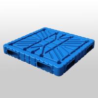 China HUADING Single-Faced Euro Pallet Blow Molding Plastic 4-Way Entry Type Dynamic Load 1.5T for sale