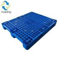China Made 4-Way Entry Heavy Duty Forklift Plastic Pallet L1200*W1000*H150 mm Dynamic Load 2T for sale