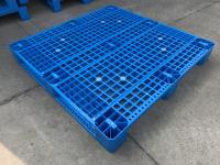 China Made 4-Way Entry Heavy Duty Forklift Plastic Pallet L1200*W1000*H150 mm Dynamic Load 2T for sale