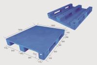 China 48x40 Pharmaceutical Industry Heavy Duty Flat Racking Plastic Pallet for Cold Room for sale