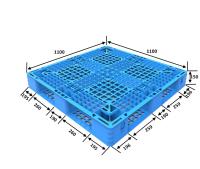 China Steel Tube Reinforced Smooth Surface Plastic Pallet for Heavy Duty Shipping Warehouse for sale