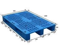 China 1200*800*150mm Heavy Duty Grid Surface Plastic Pallet Reinforced with by HUADING for sale