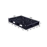China Reusable Plastic Pallet for Transportation and Storage HDPE Material Static Load 4T for sale