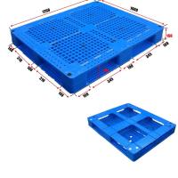 China Dependable HUADING HDPE Grid Shape Heavy Duty Plastic Pallet with Antislip Feature for sale