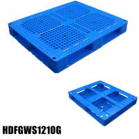 China Dependable HUADING HDPE Grid Shape Heavy Duty Plastic Pallet with Antislip Feature for sale