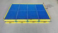 China Antislip HUADING Double-Face Grid Plastic Pallet for Warehouse Storage 4-Way Entry Type for sale