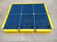 China Antislip HUADING Double-Face Grid Plastic Pallet for Warehouse Storage 4-Way Entry Type for sale