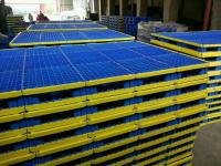 China Antislip HUADING Double-Face Grid Plastic Pallet for Warehouse Storage 4-Way Entry Type for sale