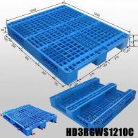 China HUADING Grid Single Side Plastic Pallet for Racking Entry Type 4-Way L1200*W1000*H150 mm for sale