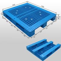 China HUADING Hygiene HDPE Food-Grade Plastic Pallets Steel Reinforced Static Load 6t 21±0.5kg for sale