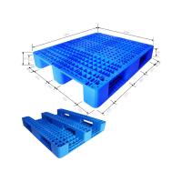 China 1200X1200mm Heavy Duty Plastic Pallet for Storage Dynamic Load 1T 3 Runners Bottom for sale