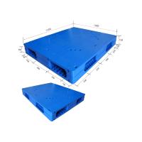 China HUADING 1200*1000 Euro Heavy Duty Double Face Plastic Pallet with Sides Entry Type 4-Way for sale