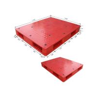 China HUADING 1200*1000 Euro Heavy Duty Double Face Plastic Pallet with Sides Entry Type 4-Way for sale