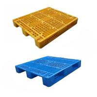 China HUADING's Full Perimetes Grid Deck Plastic Pallet Antislip and Affordable for Storage for sale