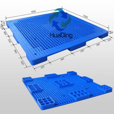 China HUADING Certified Plastic Pallet Durable and Heavy Duty for Racking L1200*W1100*H140 mm for sale