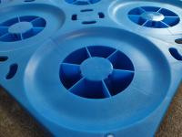 China HUADING Heavy Duty Shipping Transport Warehouse Plastic Pallet for 19.8L 16pcs Buckets for sale
