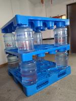 China HUADING Heavy Duty Shipping Transport Warehouse Plastic Pallet for 19.8L 16pcs Buckets for sale