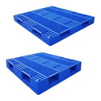 China Double Face Grid Plastic Pallet with Sides 4-Way Entry Racking Load 0.8T HUADING Euro for sale
