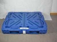 China HUADING 21.5kg Heavy Duty Euro Blow Molding Plastic Pallet for Dynamic Load 1.5T Shipping for sale