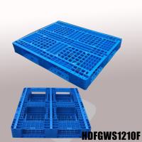 China 1200*1000 Full Perimeter Heavy Duty Stackable Plastic Pallets HUADING and 1T Capacity for sale