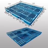 China Reusable HDPE Plastic Pallet With 4-Way Entry For Industrial Transport Performance for sale
