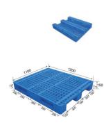 China 4-Way Entry Type Steel Tube Reinforced Heavy Duty Plastic Pallet for Euro Pallet for sale