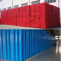 China Affordable HUADING Forklift Storage Plastic Pallets 4-Way Entry Style Single Faced for sale