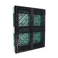 China Euro Pallet HUADING Assemble Removable Plastic Tray Full Perimeter Plastic Pallets Entry Type 4-Way for sale