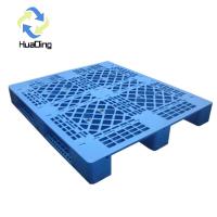 China Durable HDPE 1300*1100 Large Single Face Plastic Pallet for Heavy Load Transportation for sale