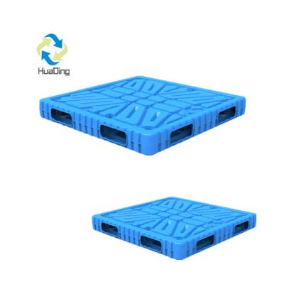 China Versatile HUADING 1200*1200mm Heavy Duty Blowing Moulding Plastic Pallet for Rice Bag for sale