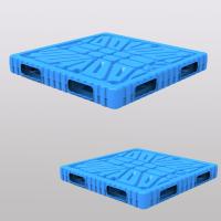 China Versatile HUADING 1200*1200mm Heavy Duty Blowing Moulding Plastic Pallet for Rice Bag for sale