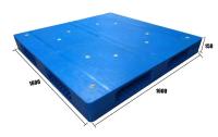 China Industry Pallet HUADING 1600*1400mm Blue Heavy Duty Plastic Pallet for 4-Way Entry for sale