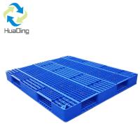 China Industry Pallet HUADING 1600*1400mm Blue Heavy Duty Plastic Pallet for 4-Way Entry for sale