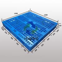 China 1200*1200 Double and Open Decks Plastic Pallet with 4-Way Entry HDPE/PP Material for sale