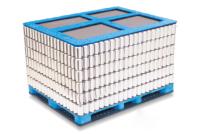 China Labeling Options HUADING 1422*1118*115 Stackable Plastic Pallet for Cans Distribution for sale