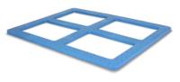 China Labeling Options HUADING 1422*1118*115 Stackable Plastic Pallet for Cans Distribution for sale