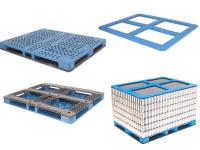 China Labeling Options HUADING 1422*1118*115 Stackable Plastic Pallet for Cans Distribution for sale