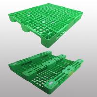 China 1200x1000 HUADING Standard Green Plastic Containment Pallet Single Faced Labeling Options for sale