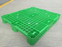 China 1200x1000 HUADING Standard Green Plastic Containment Pallet Single Faced Labeling Options for sale
