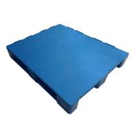 China HDPE Steel Reinforced Plastic Pallet for Racking HUADING HDPE 3 Runners Bottom Type for sale